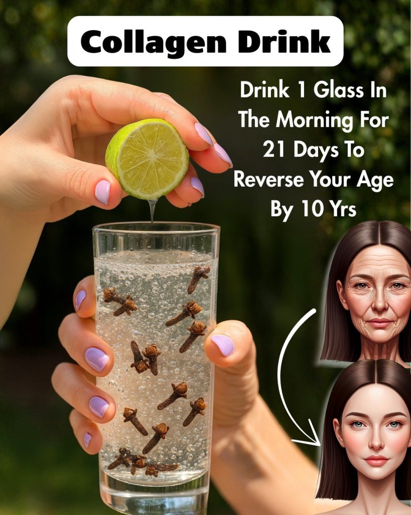 Clove & Lemon Collagen Drink: Wrinkle Free and Glowing Skin